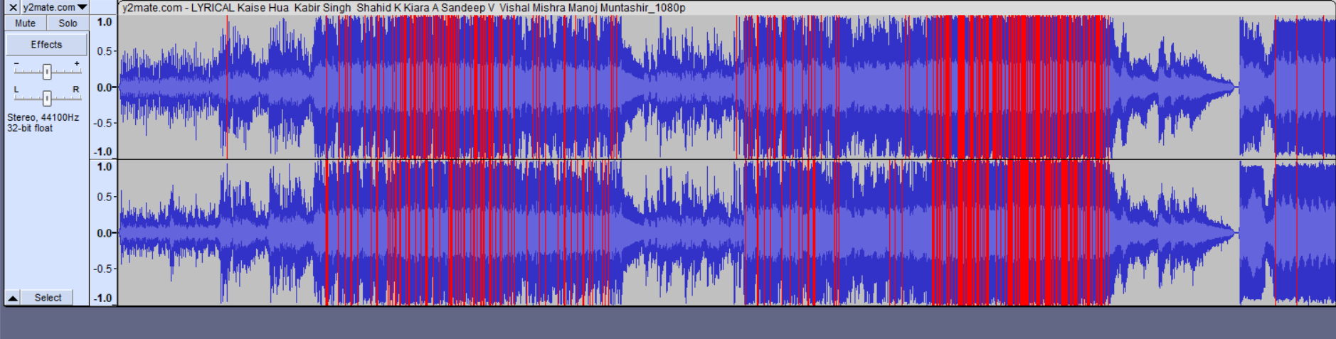 Waveforms don't show properly from imported audio file - Windows ...