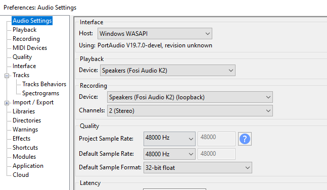 Track sample rates change when closing project - Windows - Audacity Forum