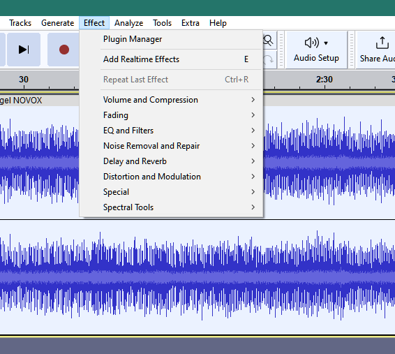 So I just want to get the capabilities of Audacity like I remembered it ...