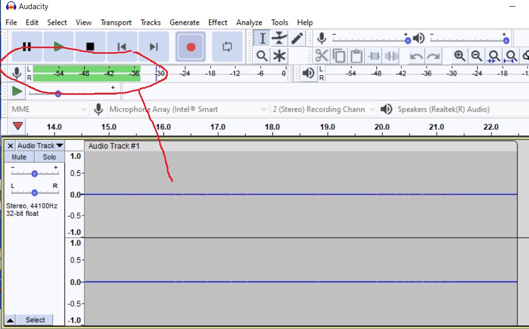 Input is ok but no waveform - Windows - Audacity Forum