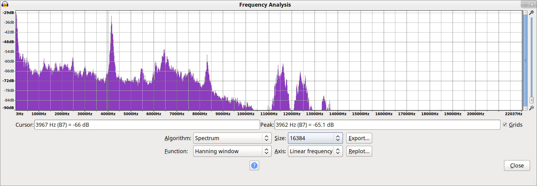Remove peaks for specific frequencies - Windows - Audacity Forum