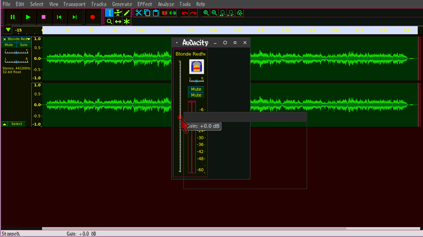 graphic bug: audacity 3 mixer board with 'a run' of broken pixel - Adding Features - Audacity Forum